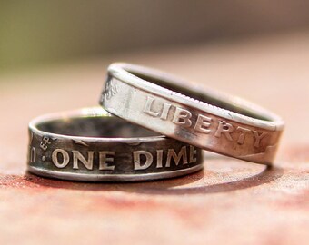 Dime Ring | Etsy