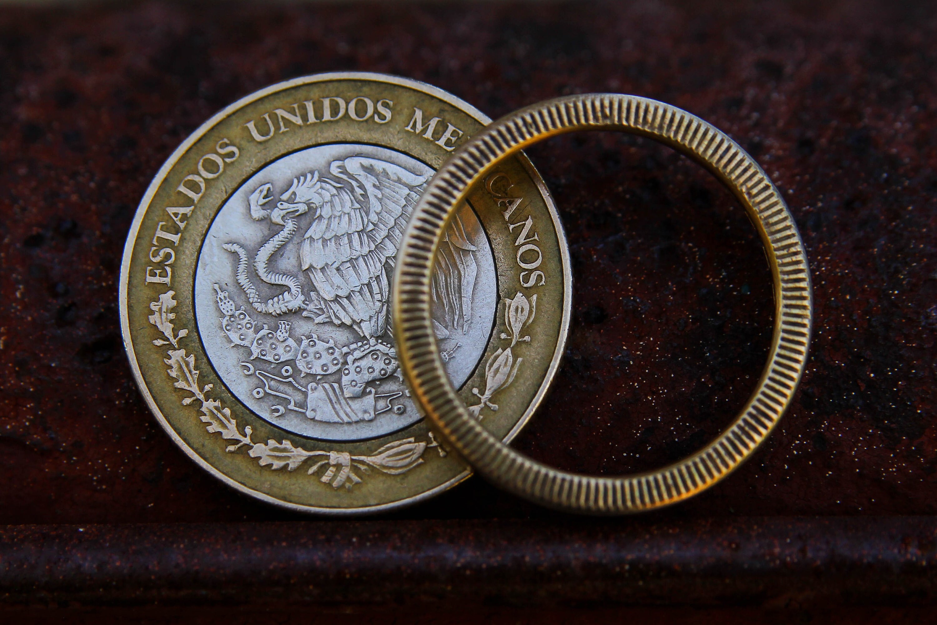 10 Peso Coin Ring Mexico Mexican Coin Ring - Etsy Canada