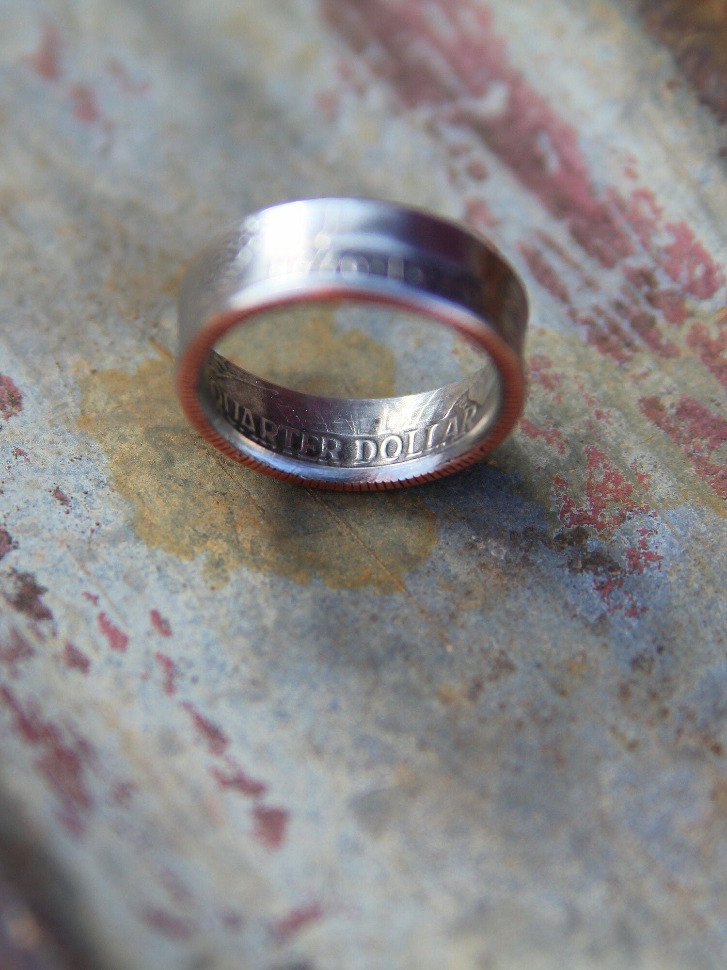 Bicentennial Quarter Ring, Quarter Ring, Coin Ring, US Quarter Coin ...