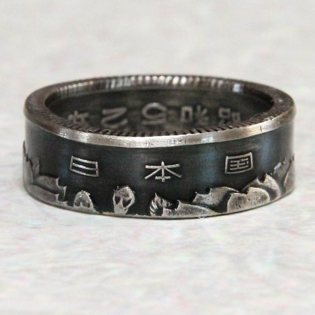 100 Yen Coin Ring-japanese Coin Ring-japanese Coins-100 Yen-yen-anime ...
