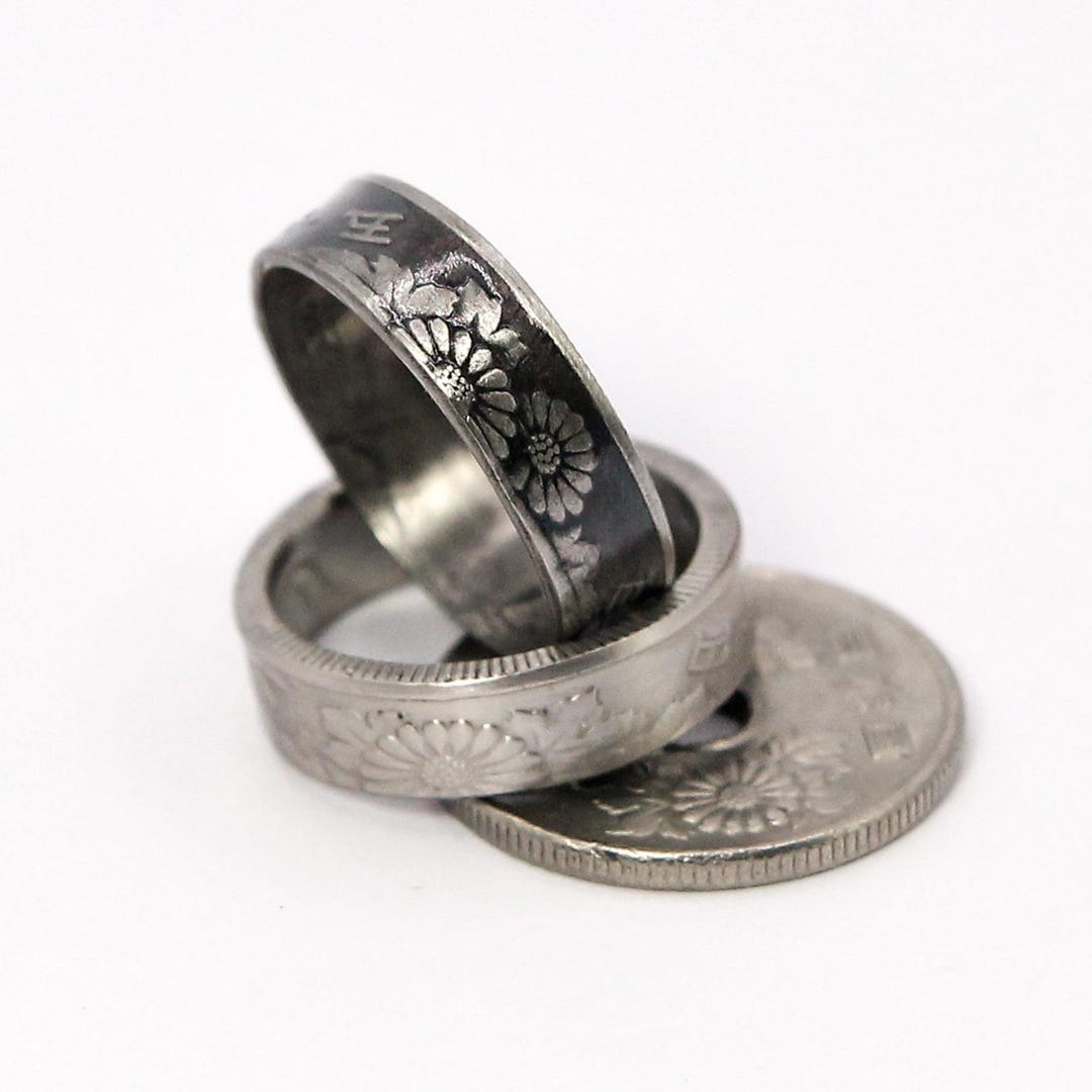 Coin Ring, Coin, Rings, Ring Made From Currency, 50 Yen, Money, Pocket ...