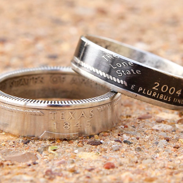 Texas Coin Ring - Etsy