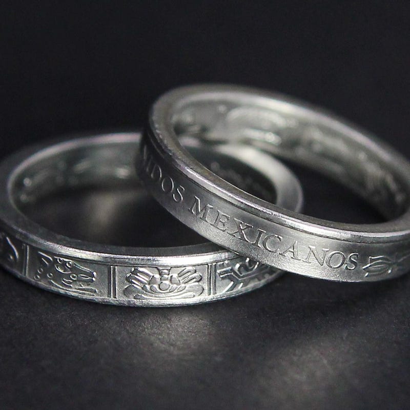 Mens Mexican Coin Ring - Etsy