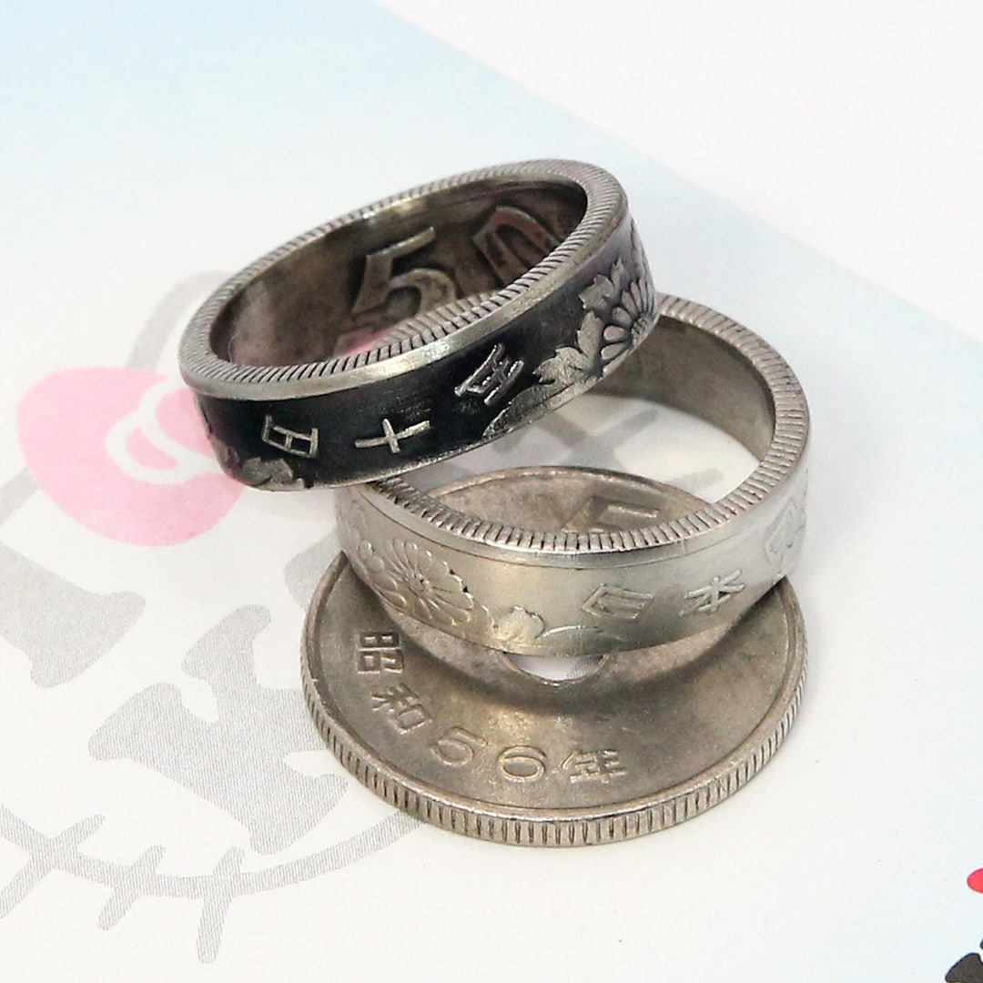 Anime Ring, Kanji Ring, Otaku Ring, Promise Ring, Coin Ring, Anime Wear ...