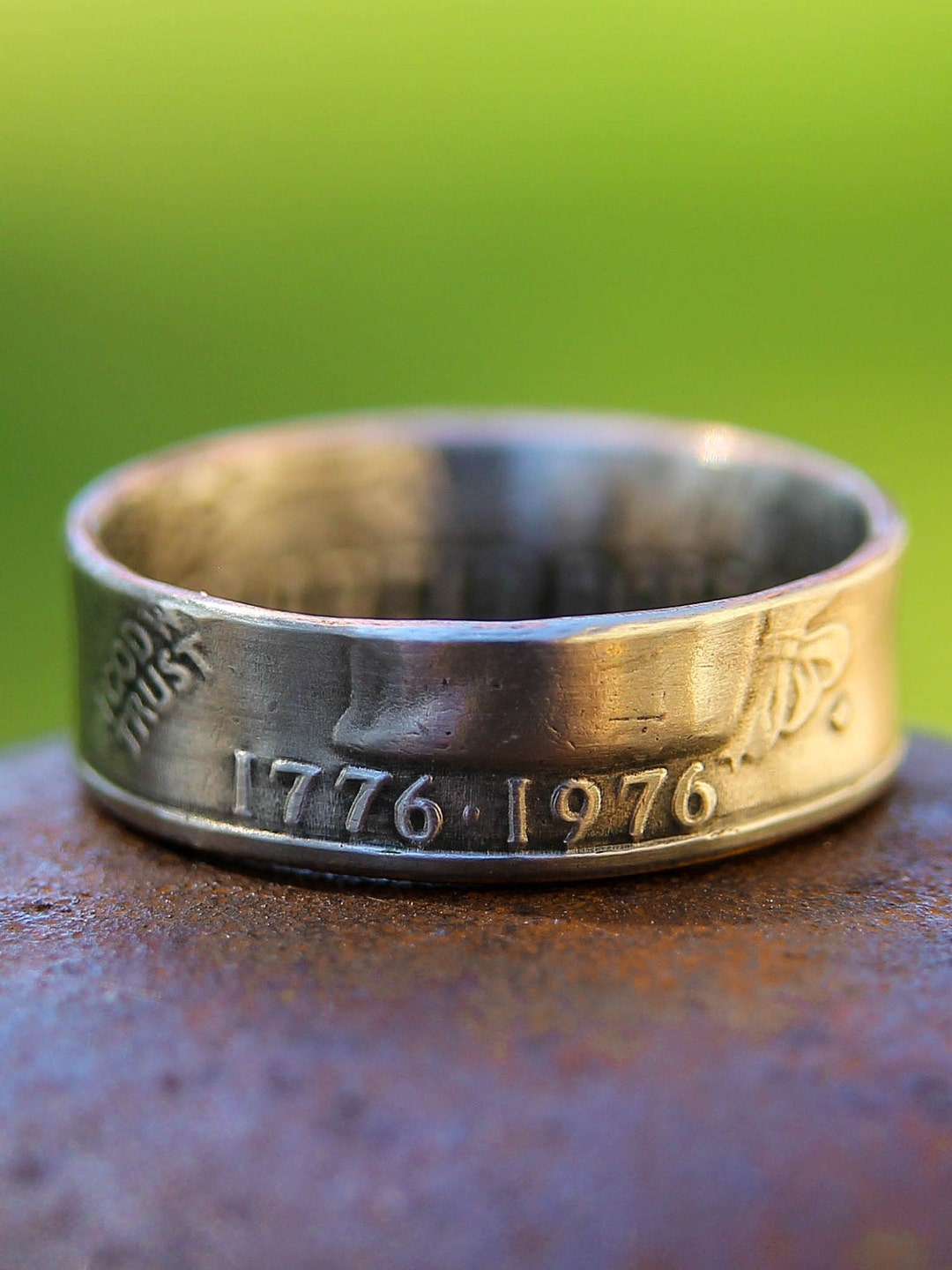 Bicentennial Quarter Ring, Quarter Ring, Coin Ring, US Quarter Coin ...