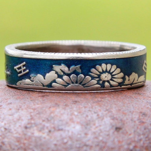 Japanese 50 Sen Coin Ring - Etsy