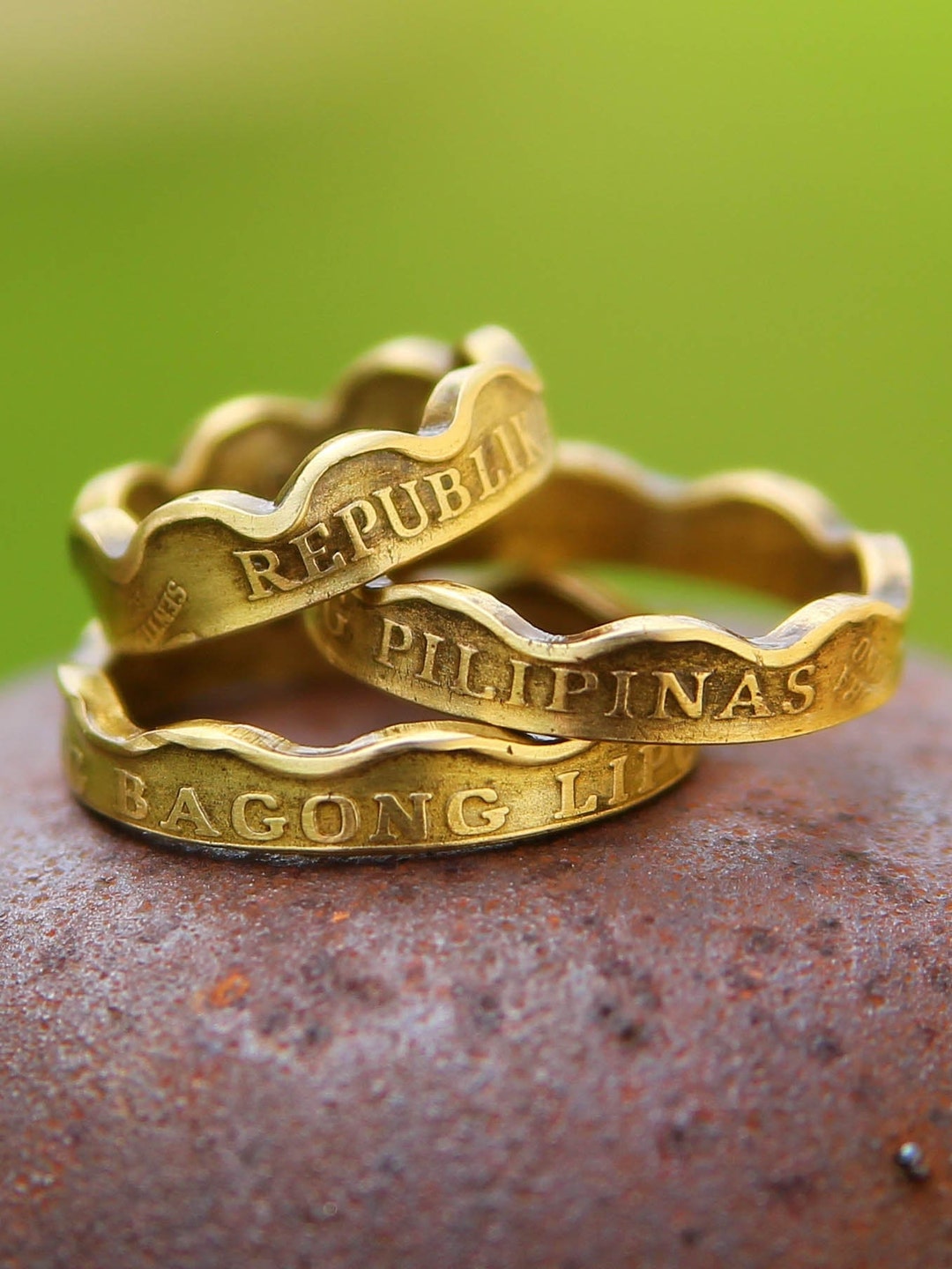 Philippines Coin Ring, Coin Ring, Philippines 5 Sentimos, Philippino ...