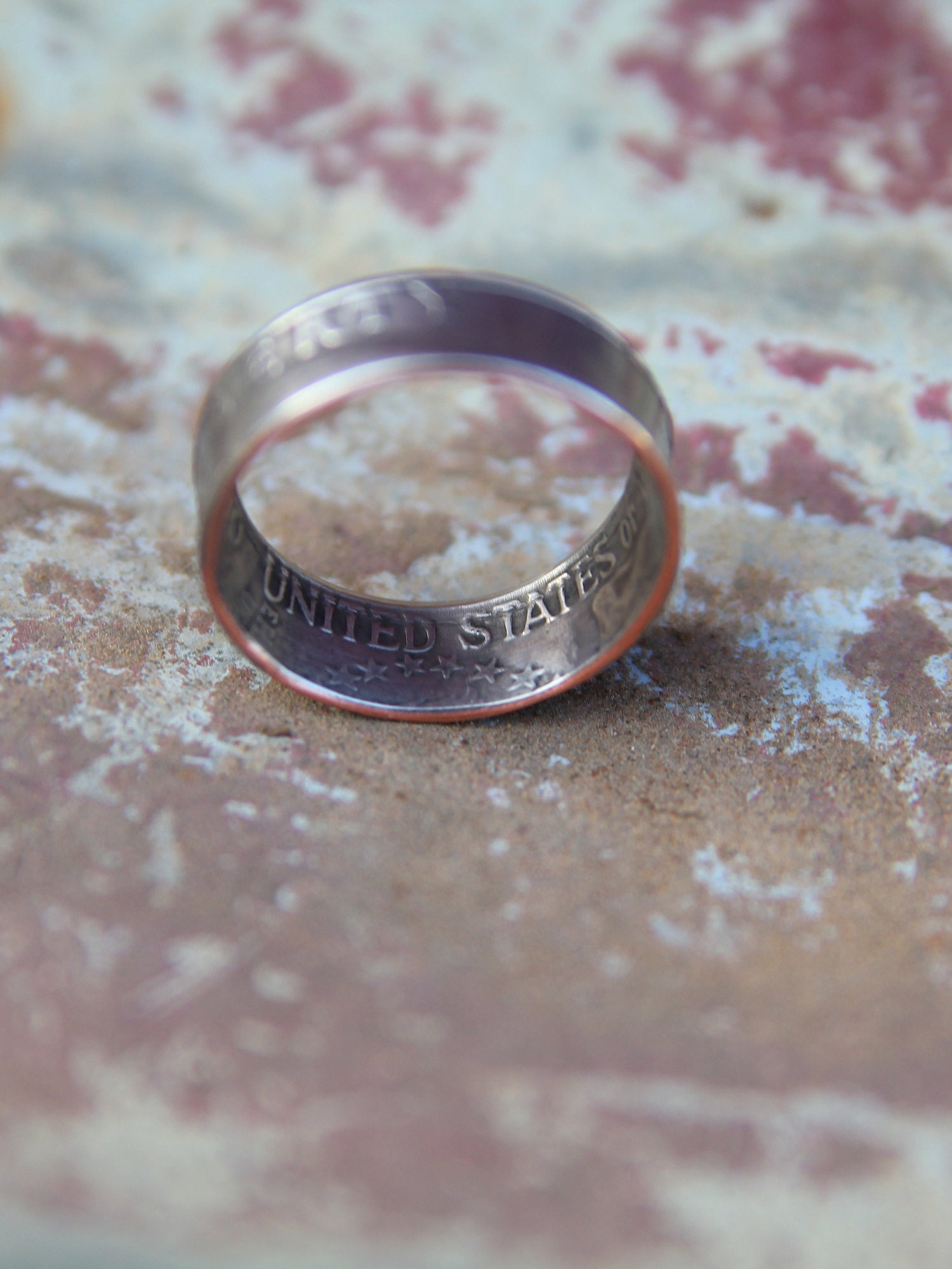 Bicentennial Quarter Ring, Quarter Ring, Coin Ring, US Quarter Coin ...