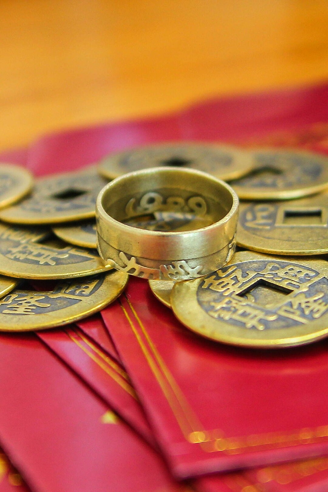 Lucky Feng Shui Coin Ring, Chinese New Year Gift, CNY, Chinese Coin ...