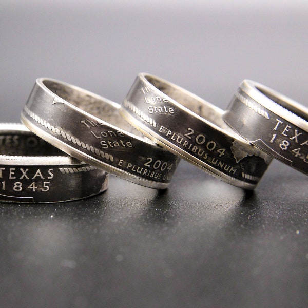 Texas Coin Ring - Etsy