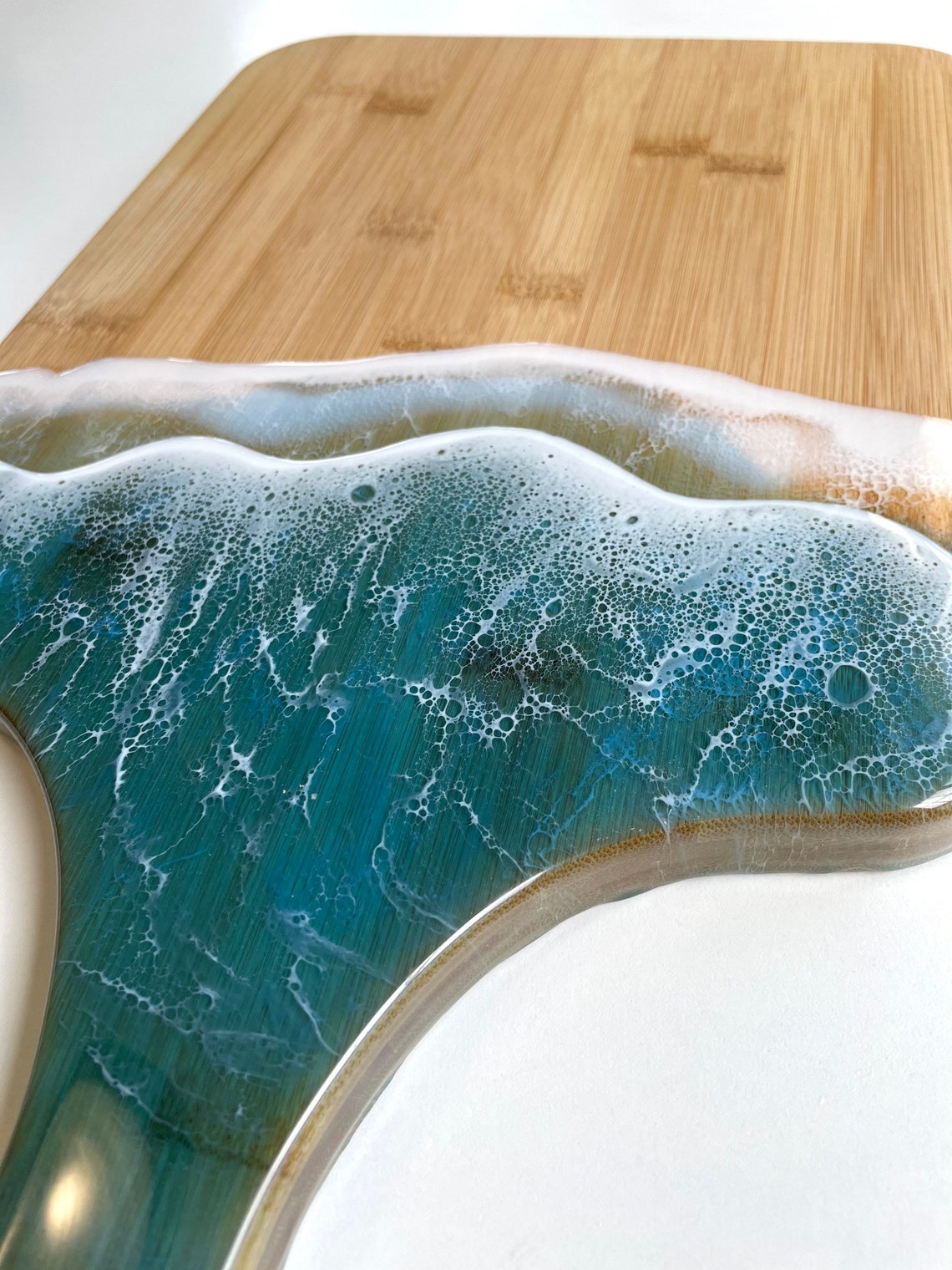 3D Blue Ocean Wave Cutting Board 17.75x10x0.78 - Etsy