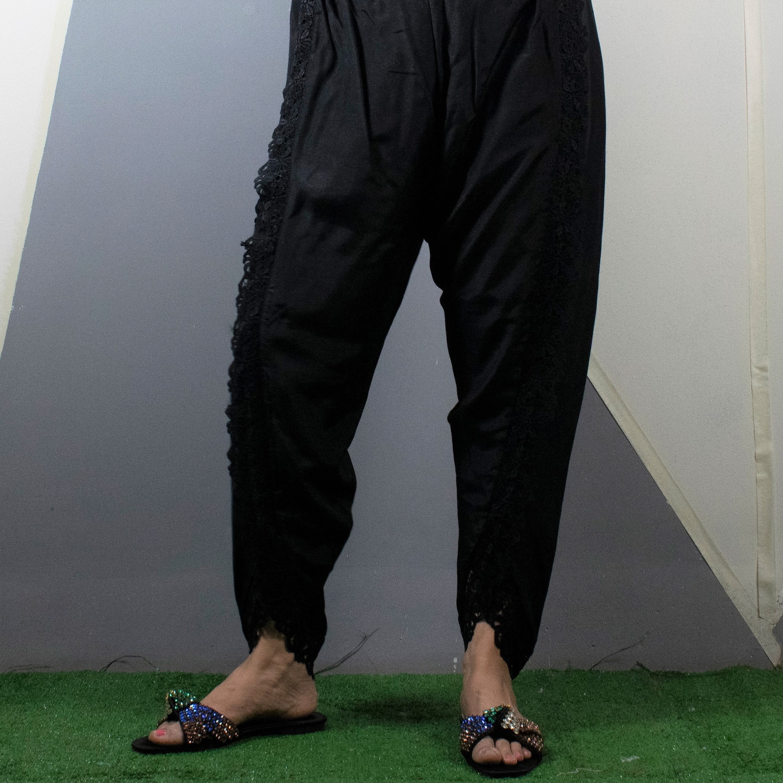 Pakistani Cotton Silk Dhoti Pants for Women, Trousers, Elasticated ...