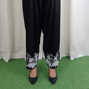 Pakistani Cotton Silk Shalwar for Women, Shalwars, Elasticated Pants ...