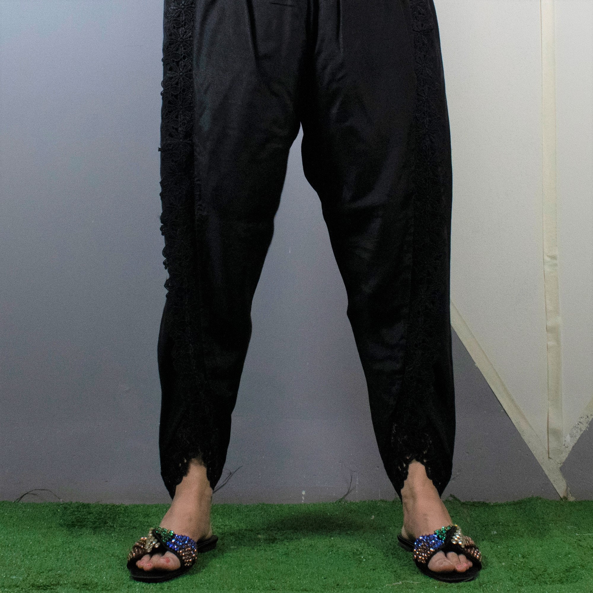 Pakistani Cotton Silk Dhoti Pants for Women, Trousers, Elasticated ...