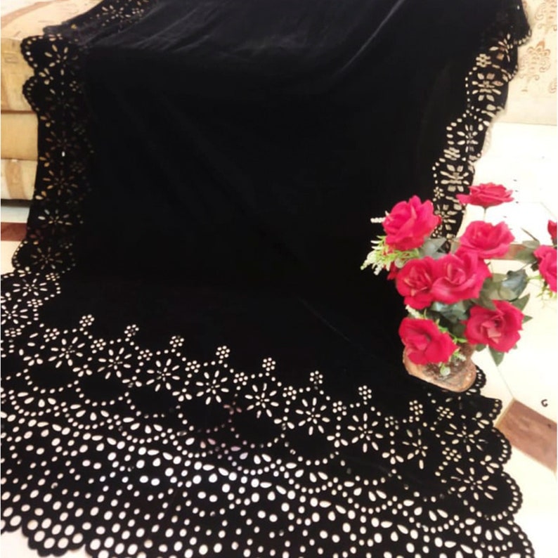 Pakistani Velvet Shawl | Indian Shawl for Women | Velvet Dupatta ...