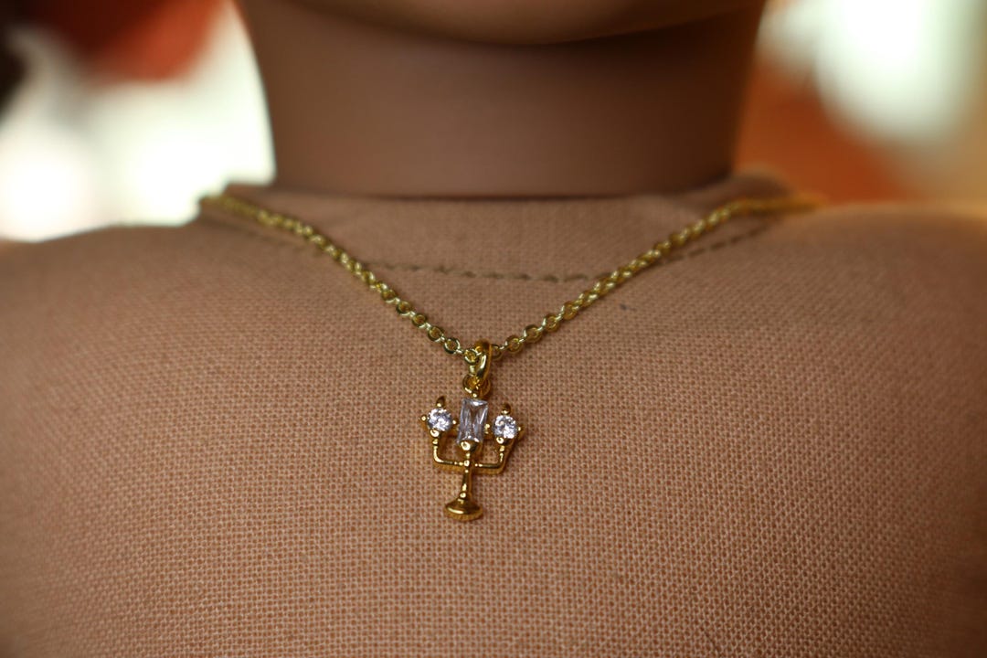 18 Inch Doll Magical Candelabra 14K Plated Necklace - Etsy