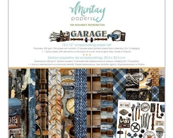 Mintay 12x12 Garage Paper Pack Mintay Double Sided Paper 12x12 Paper ...