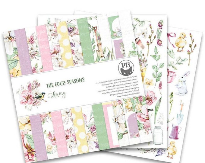 P13 - the Four Seasons Spring Collection - 12 X 12 Spring Paper Pad - Etsy