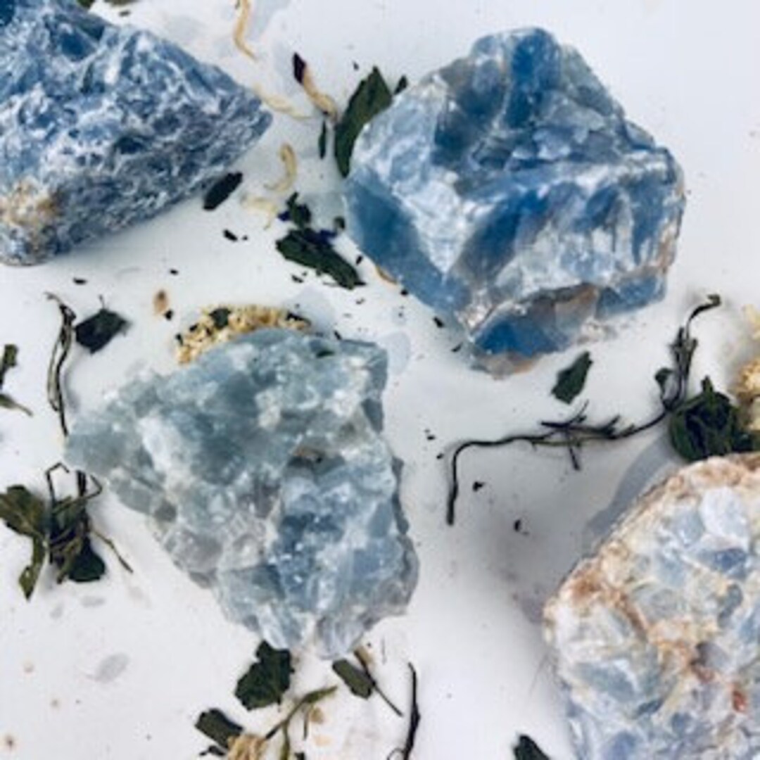 Blue Calcite "raw Cut" - Etsy