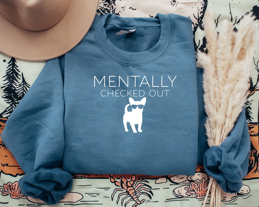 Mentally Checked Out SVG File, Png File, Funny Svg for Women, Checked ...