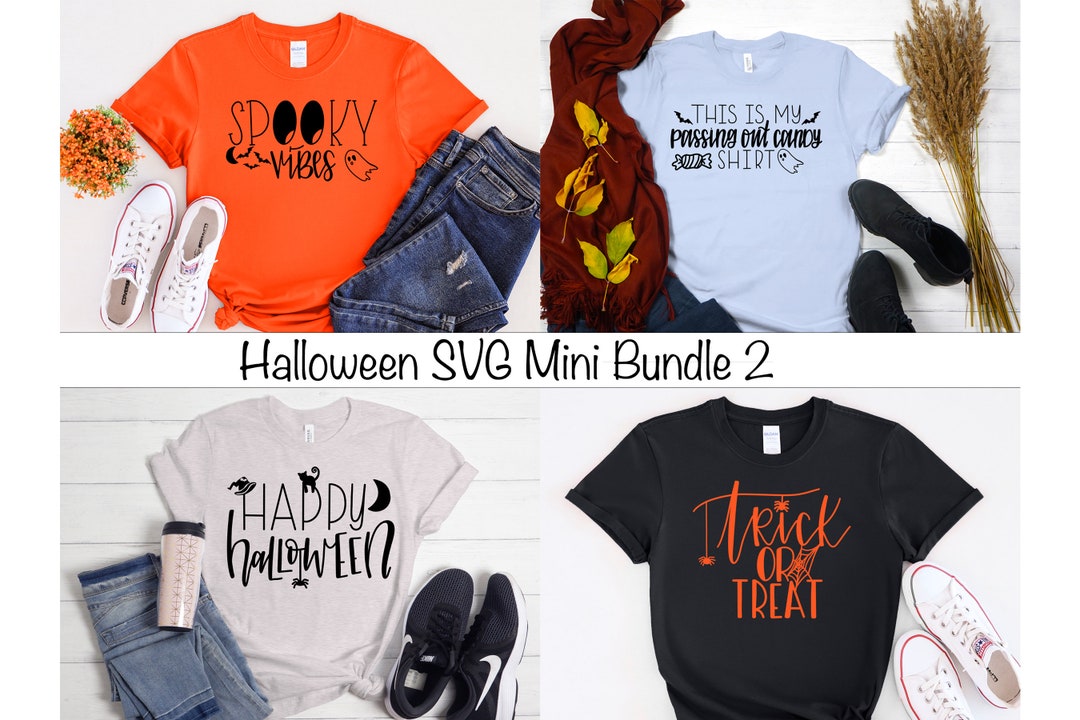 Halloween SVG Bundle - Halloween Svg Tshirt Bundle for Cricut - Hand ...