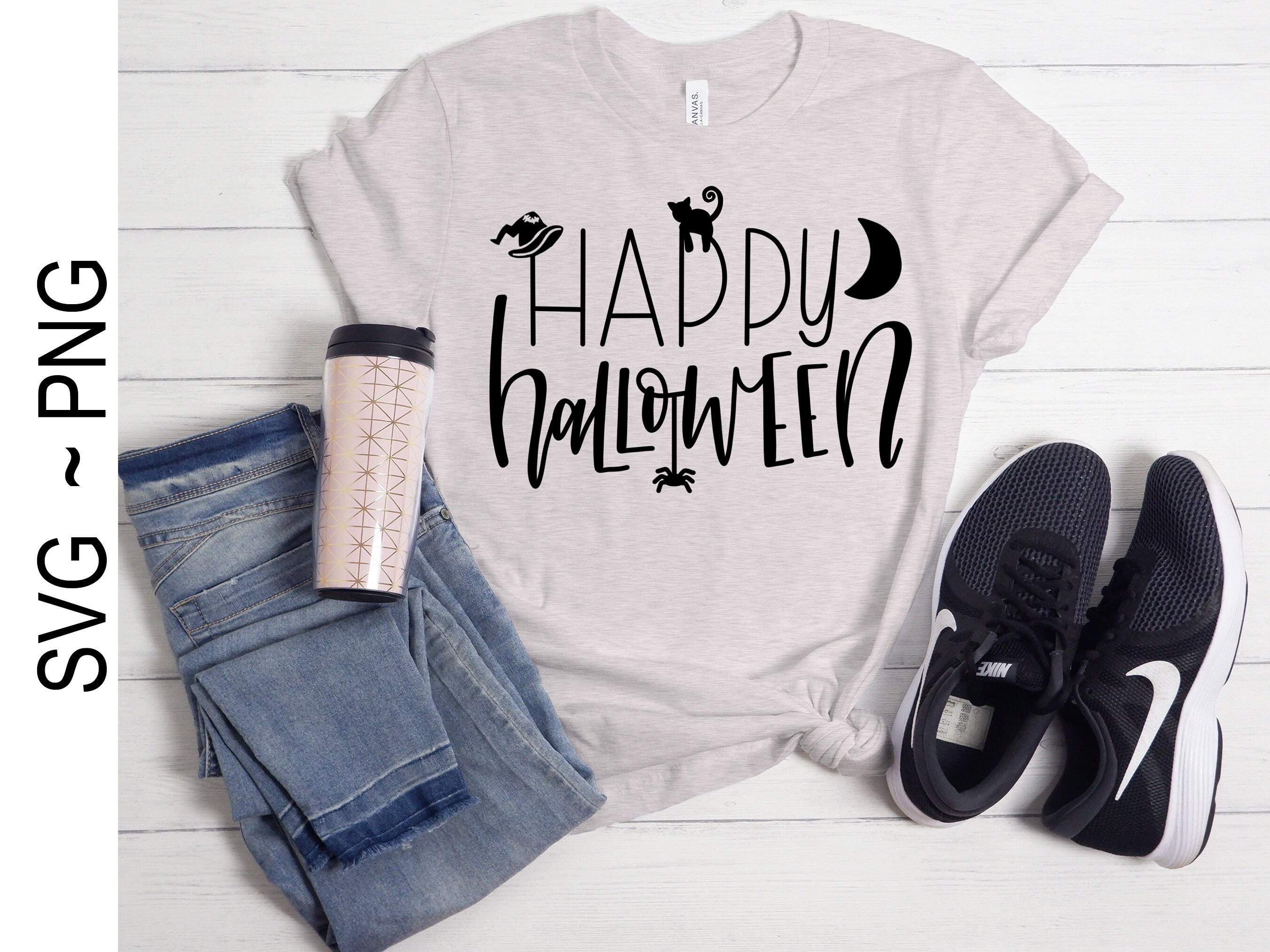 Halloween SVG Bundle - Halloween Svg Tshirt Bundle for Cricut - Hand ...