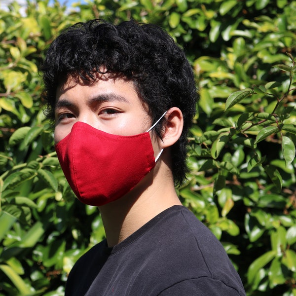 Reusable Face Mask With Nose Wire - Etsy