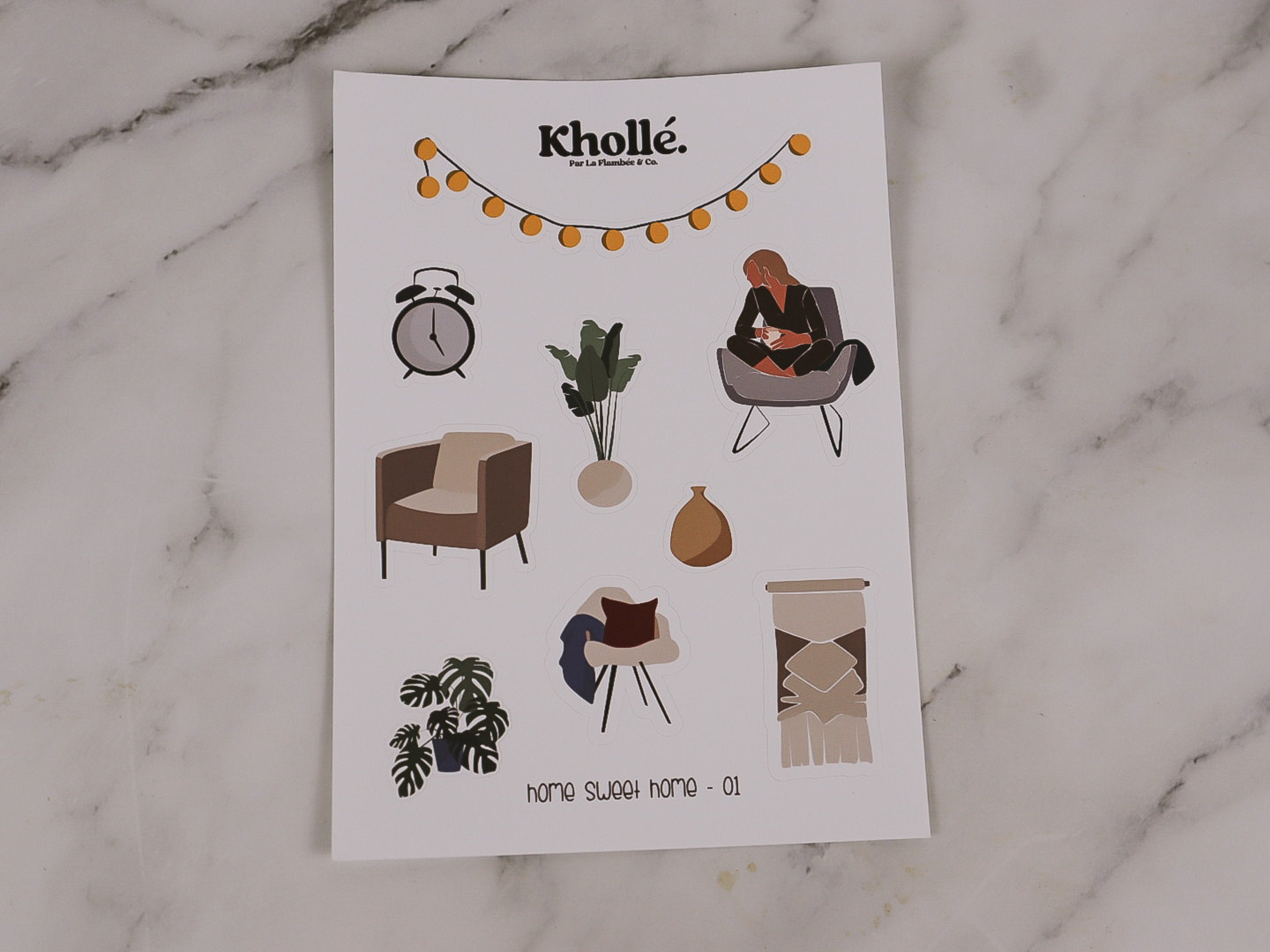 Sticker Home Sweet Home Sticker Sheet for Planner, Autumn Sticker for ...