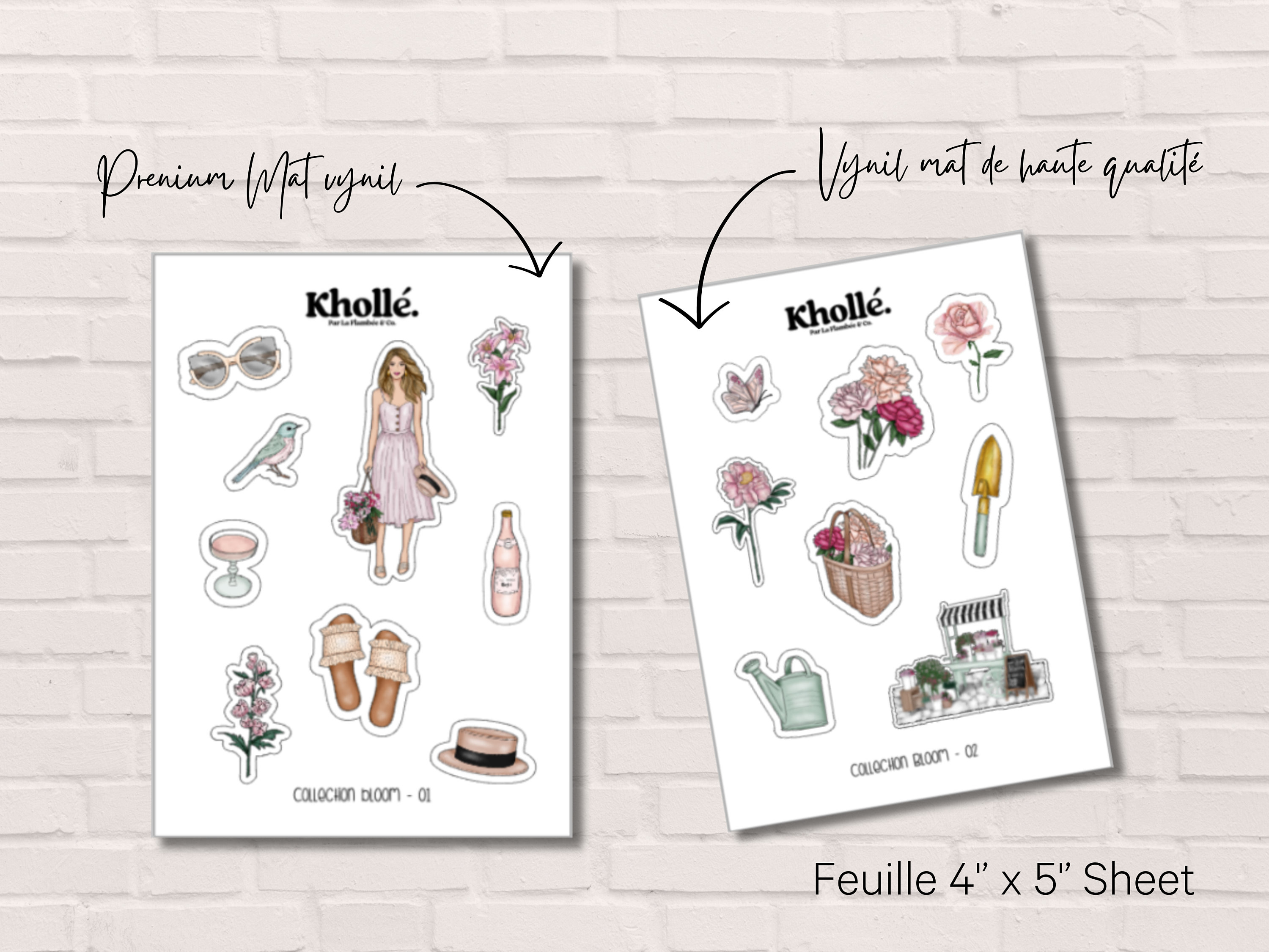 Sticker Bloom Sticker Sheet for Planner, Summer Bloom Sticker for ...