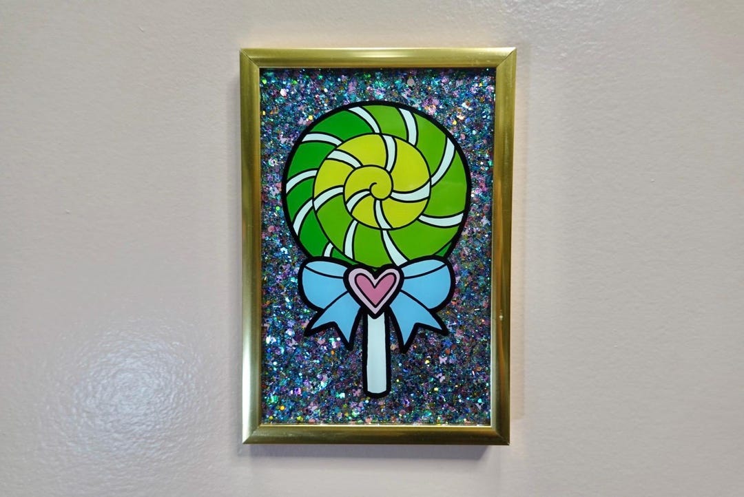 Lollipop Painting, Tattoo Flash Painting, Glitter Painting, Glass ...