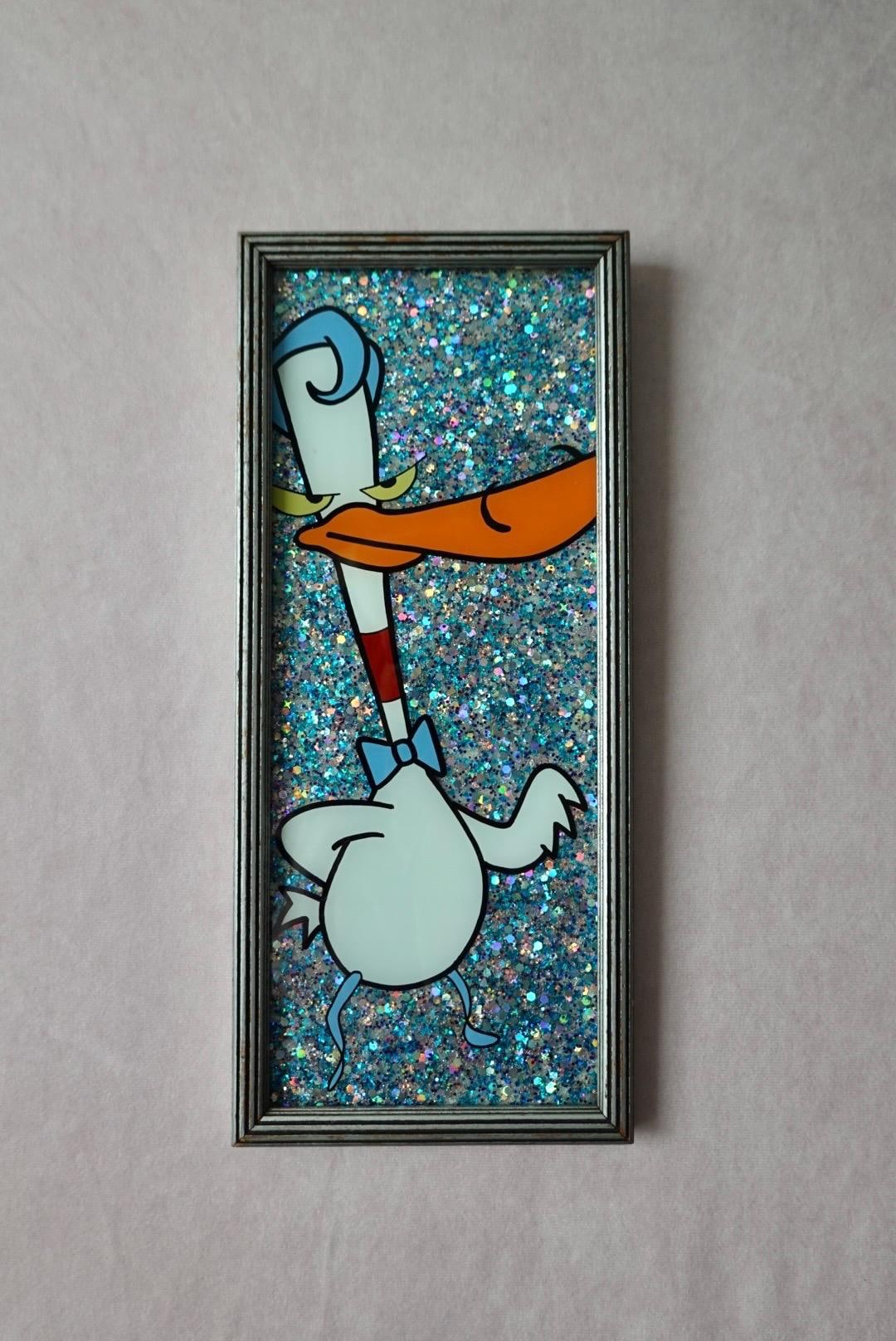 Le Quack Painting, Courage the Cowardly Dog Painting, Glitter Painting ...