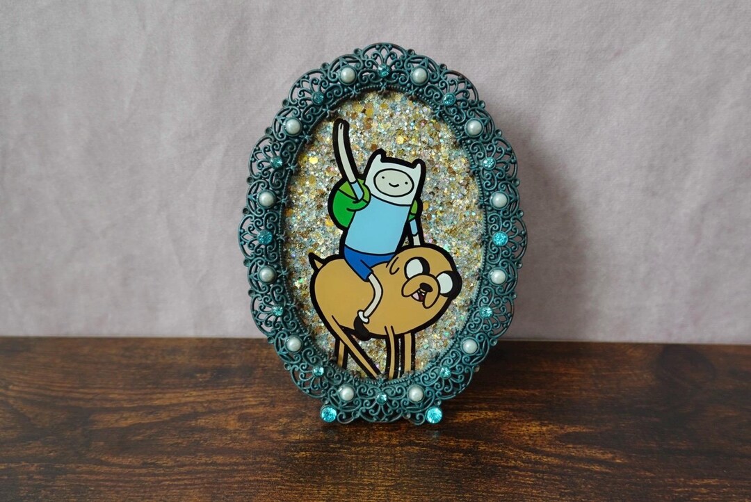 Finn and Jake Painting, Adventure Time Painting, Glitter Painting ...