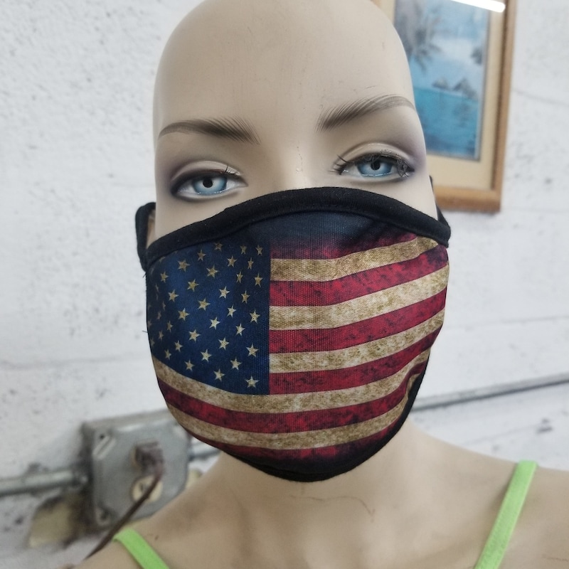 Usa Flag Mask - Etsy