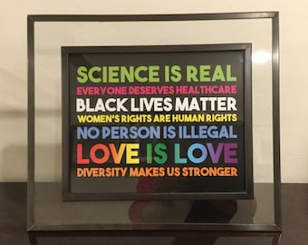 Science is Real Poster - Etsy