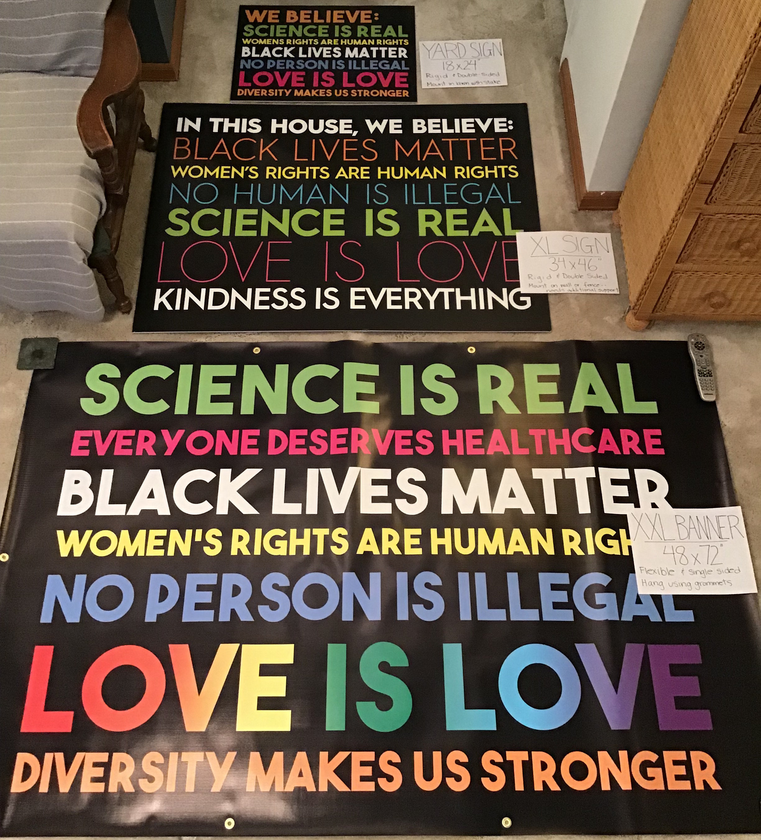 YARD SIGN: Fighting for Justice So There Will Be Peace black | Etsy