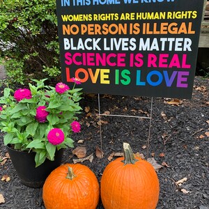Love is Love YARD SIGN: Black Lives Matter, LGBTQ, Women’s Rights ...