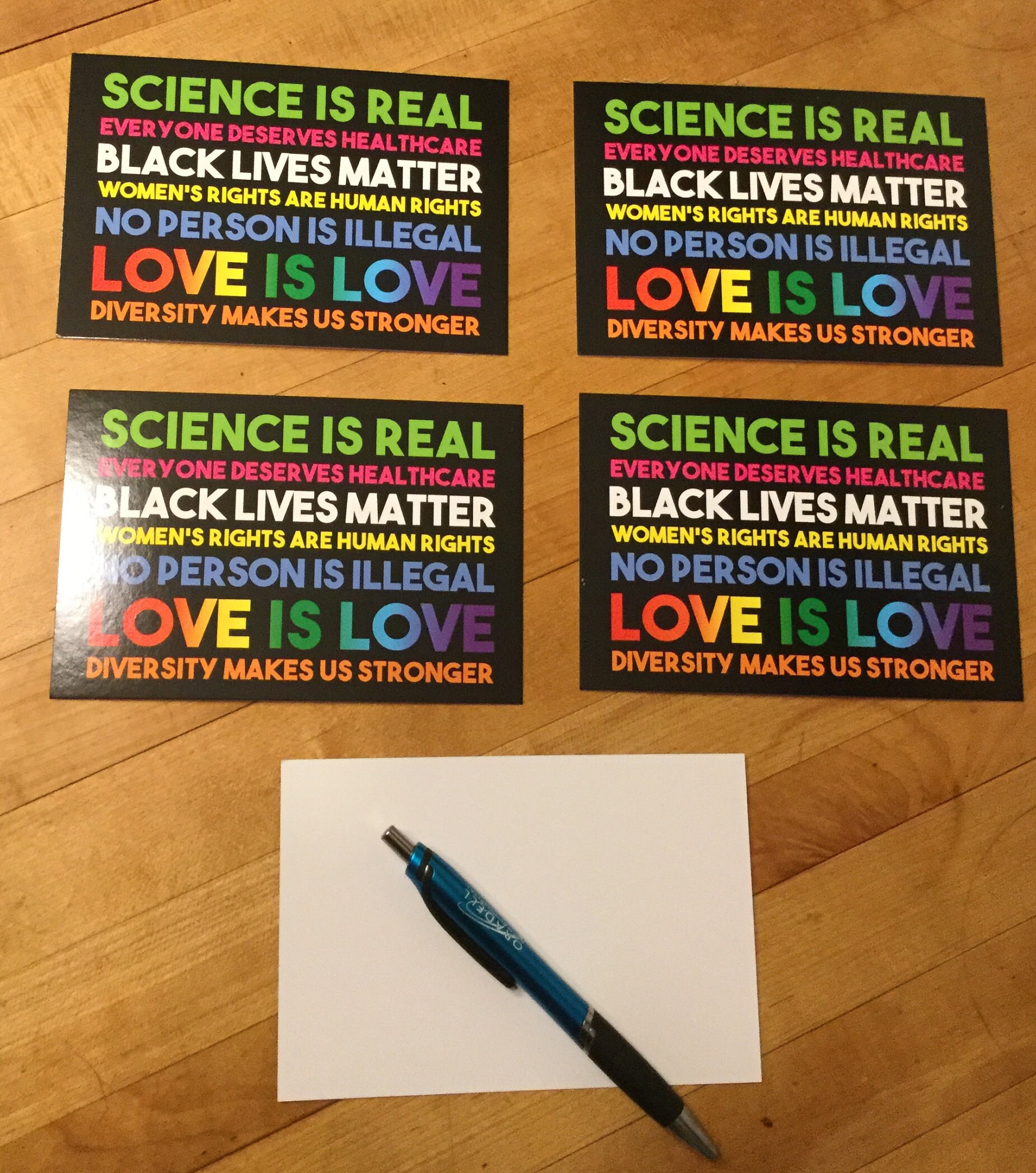 POSTCARDS- Diversity Makes Us Stronger- 4x6in- BLM Black Lives Matter ...
