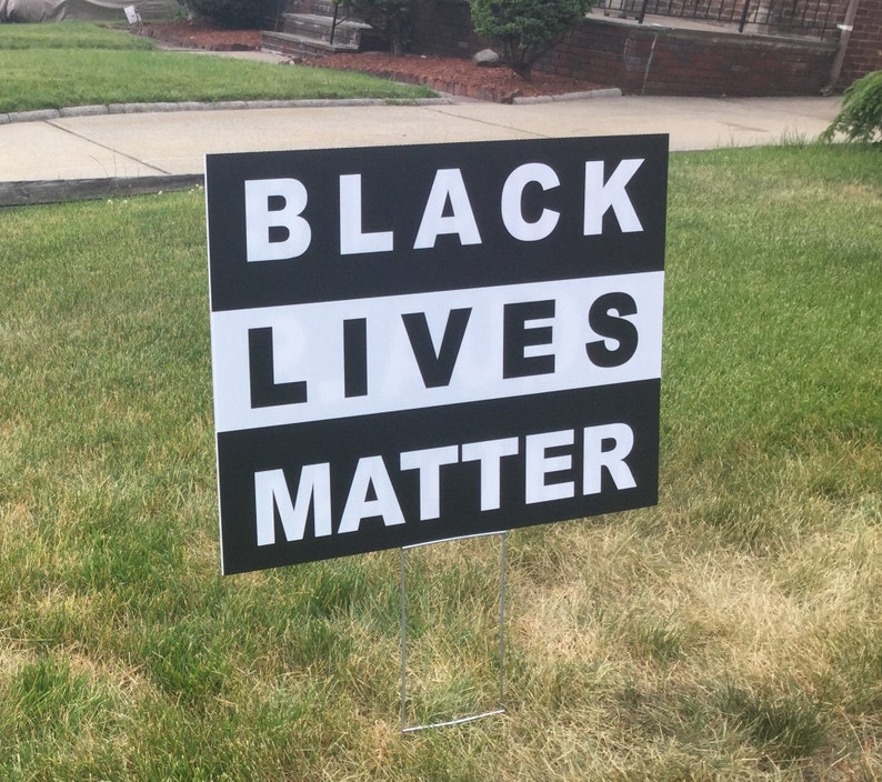 B.l.m. Yard Sign 100% PROFIT TO CHARITY. all Proceeds | Etsy