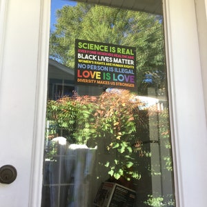 Pro-science WINDOW CLING 8x11in- Static Repositionable Apartment Car ...