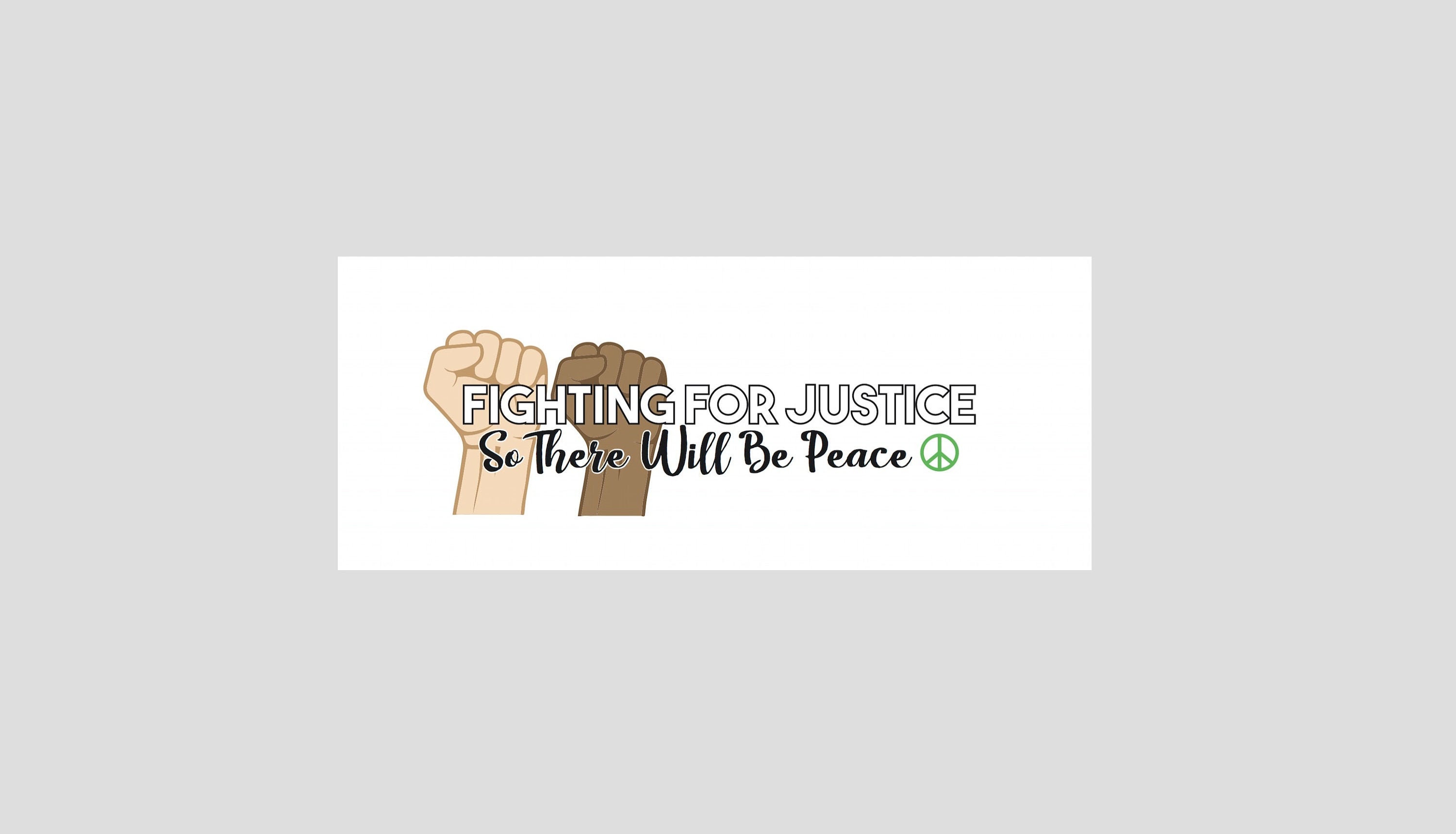 STICKER: Fighting for Justice So There Will Be Peace BLM | Etsy
