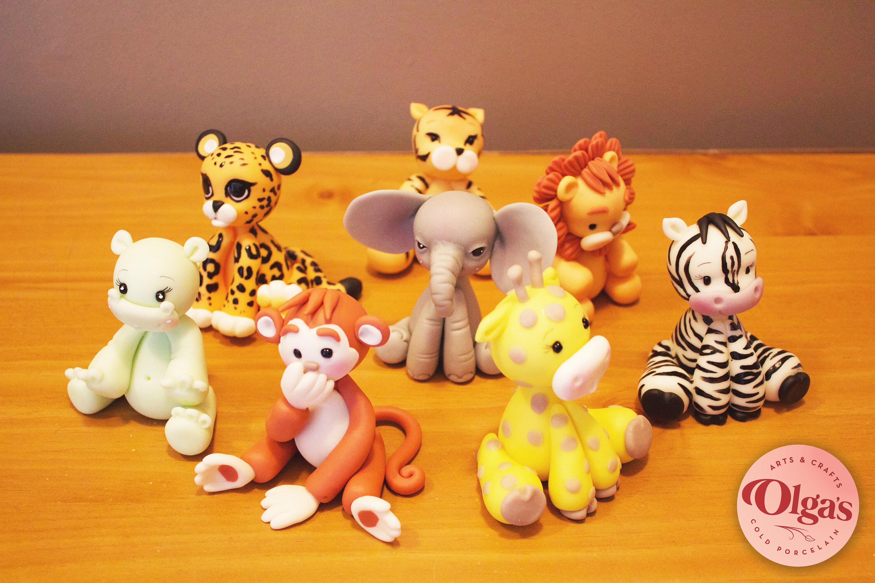 Cold Porcelain Safari Wild Animals - Etsy