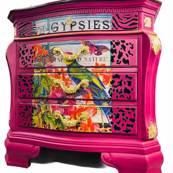 Hand Painted Chest - Etsy