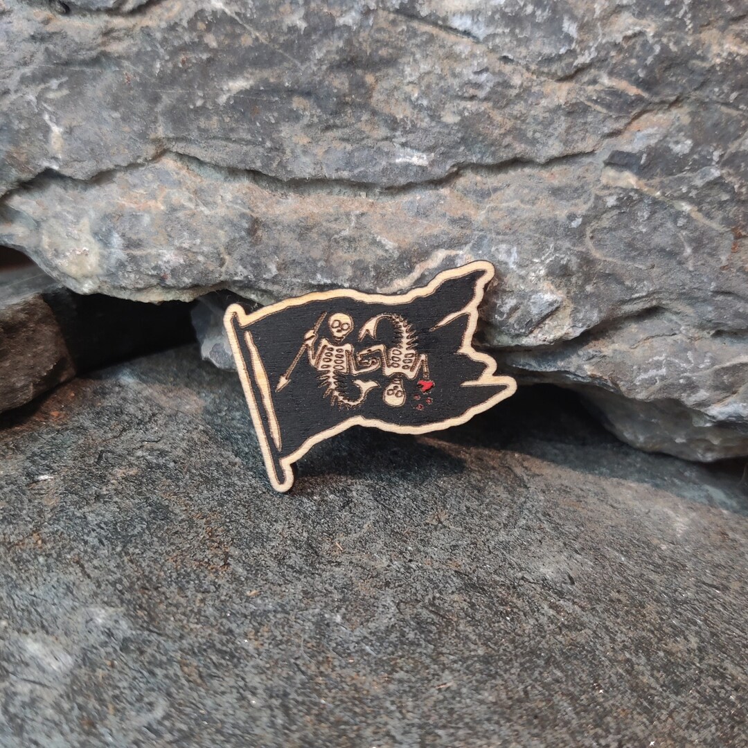 Pirate Flags OFMD Wood Pins and Magnets - Etsy