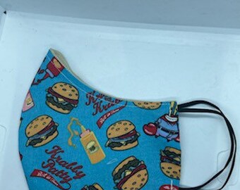 Spongebob Face Mask Krabby Patty | Etsy