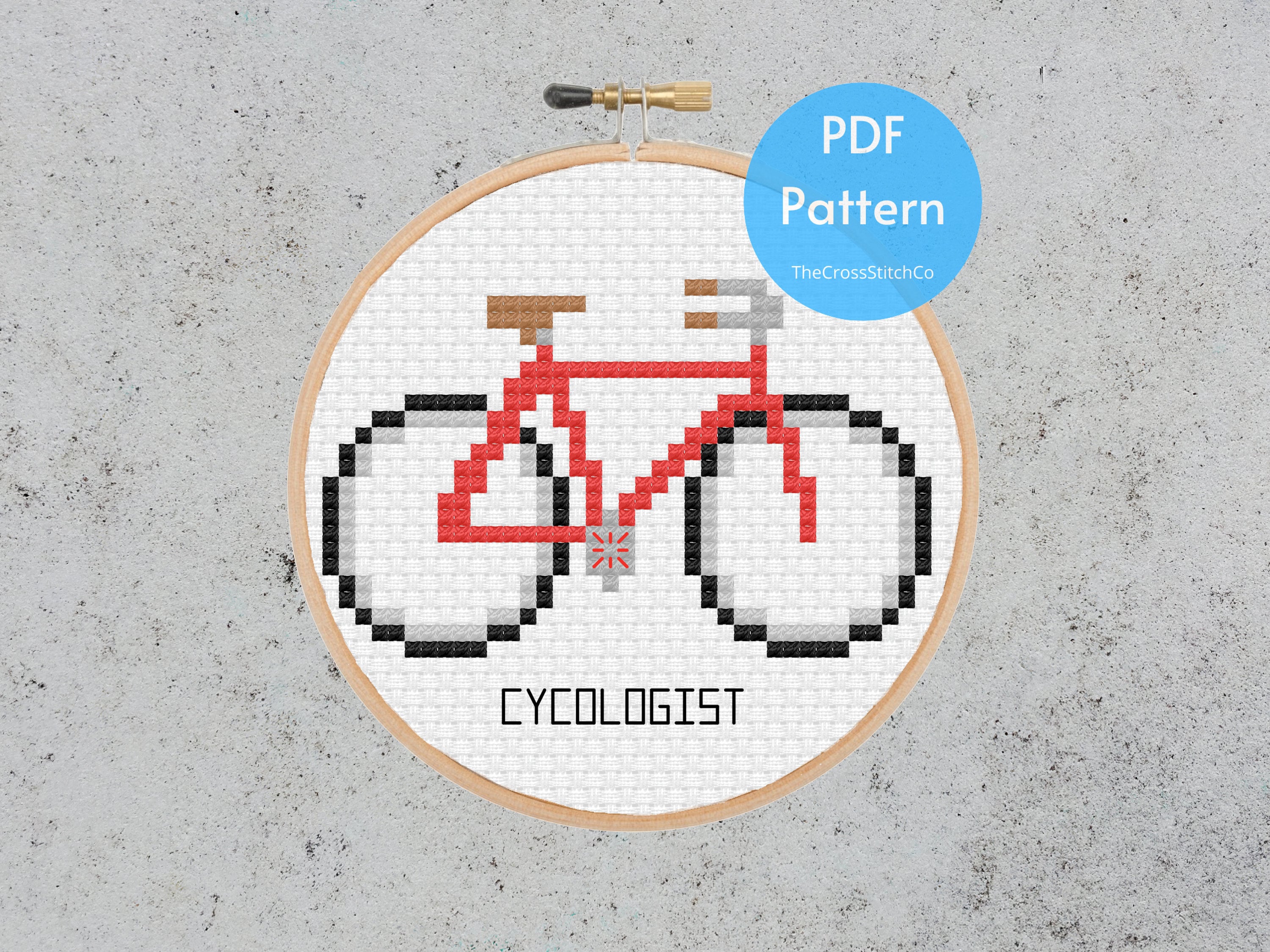 Bicycle Cross Stitch Pattern Beginner Cross Stitch PDF - Etsy