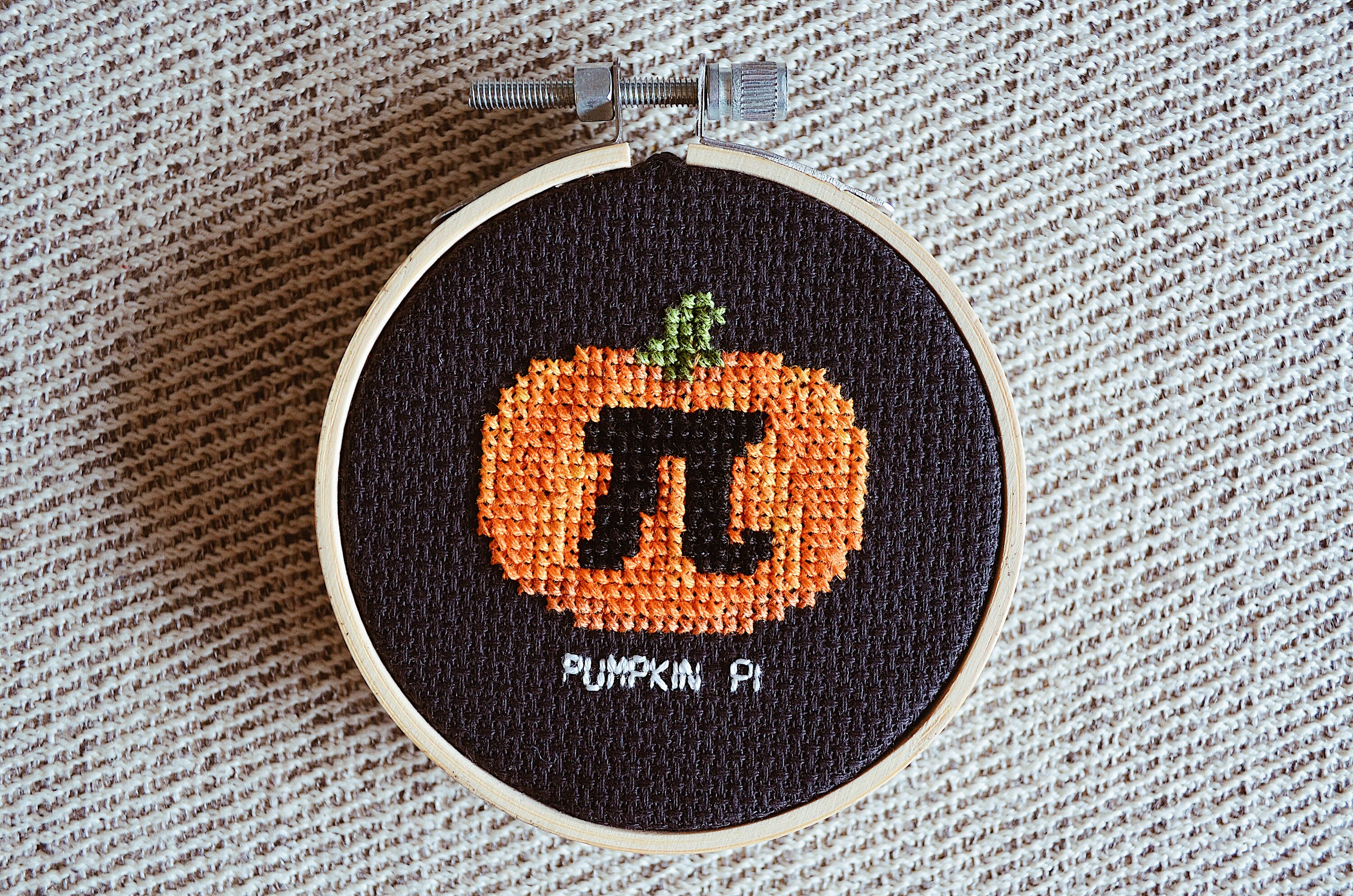 Pumpkin Pi Cross Stitch Pattern Beginner Cross Stitch PDF | Etsy