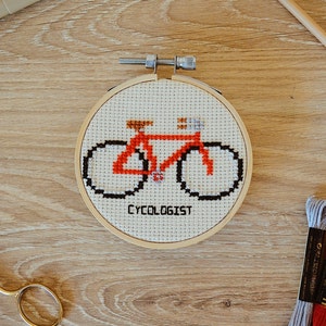 Bicycle Cross Stitch Pattern Beginner Cross Stitch PDF Cycologist ...
