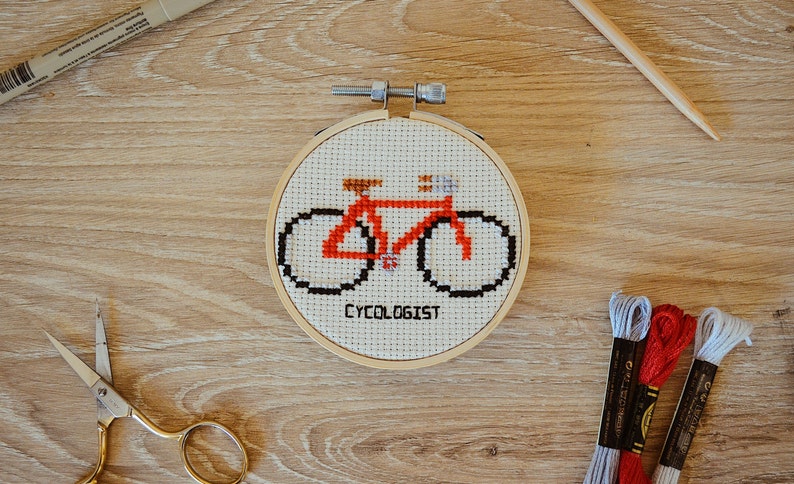 Bicycle Cross Stitch Pattern Beginner Cross Stitch PDF - Etsy