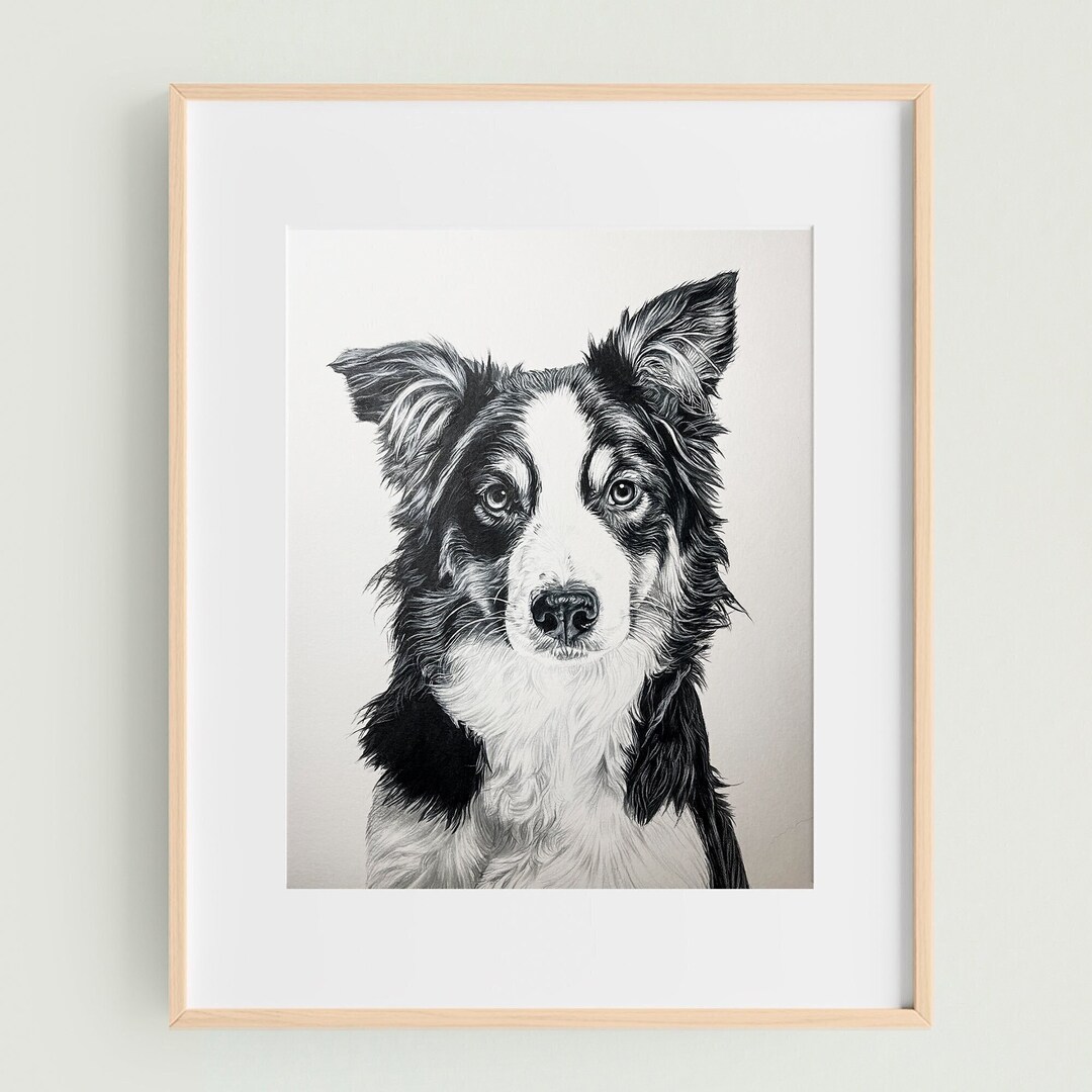 Handmade Pet Portrait Sketch – Detailed Custom Pet Drawing ...