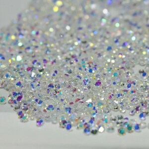 1.1mm Crystal Pixie Nail Art Micro Zircon Mini Rhinestones 3D Tips Diy ...